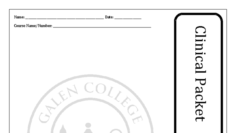 NUR 265 Clinical Packet: Comprehensive Patient Assessment Guide - Studocu