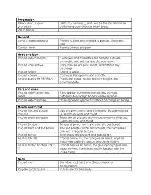 Nursing Assessment Study Guide for Exam 1 (NRS 101) - Exam 1 Study ...