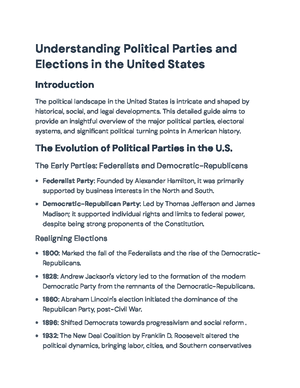 Understanding the US Electoral System: Processes and Challenges ...