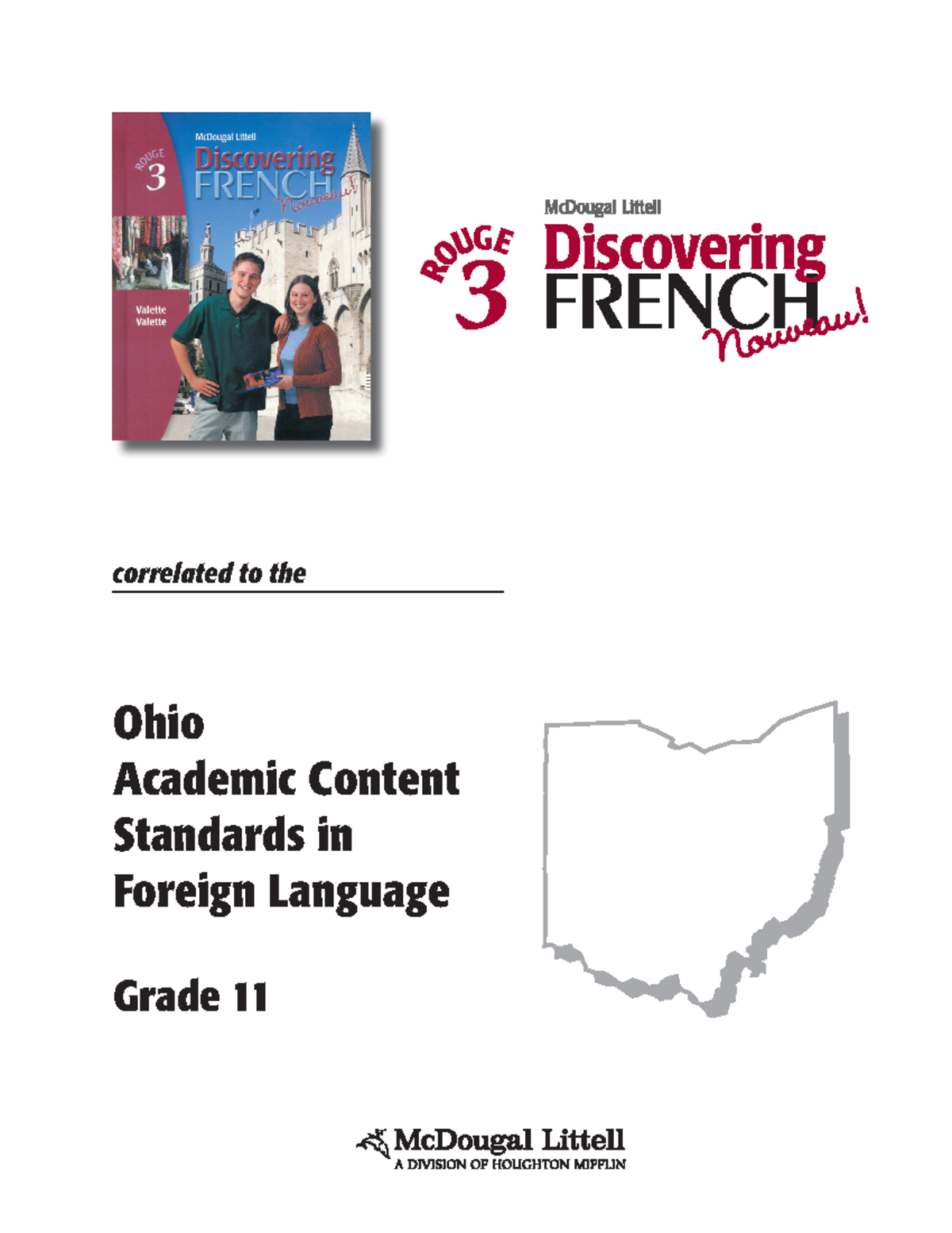 Ohio Foreign Language Standards - Discovering French Level 3 Guide ...