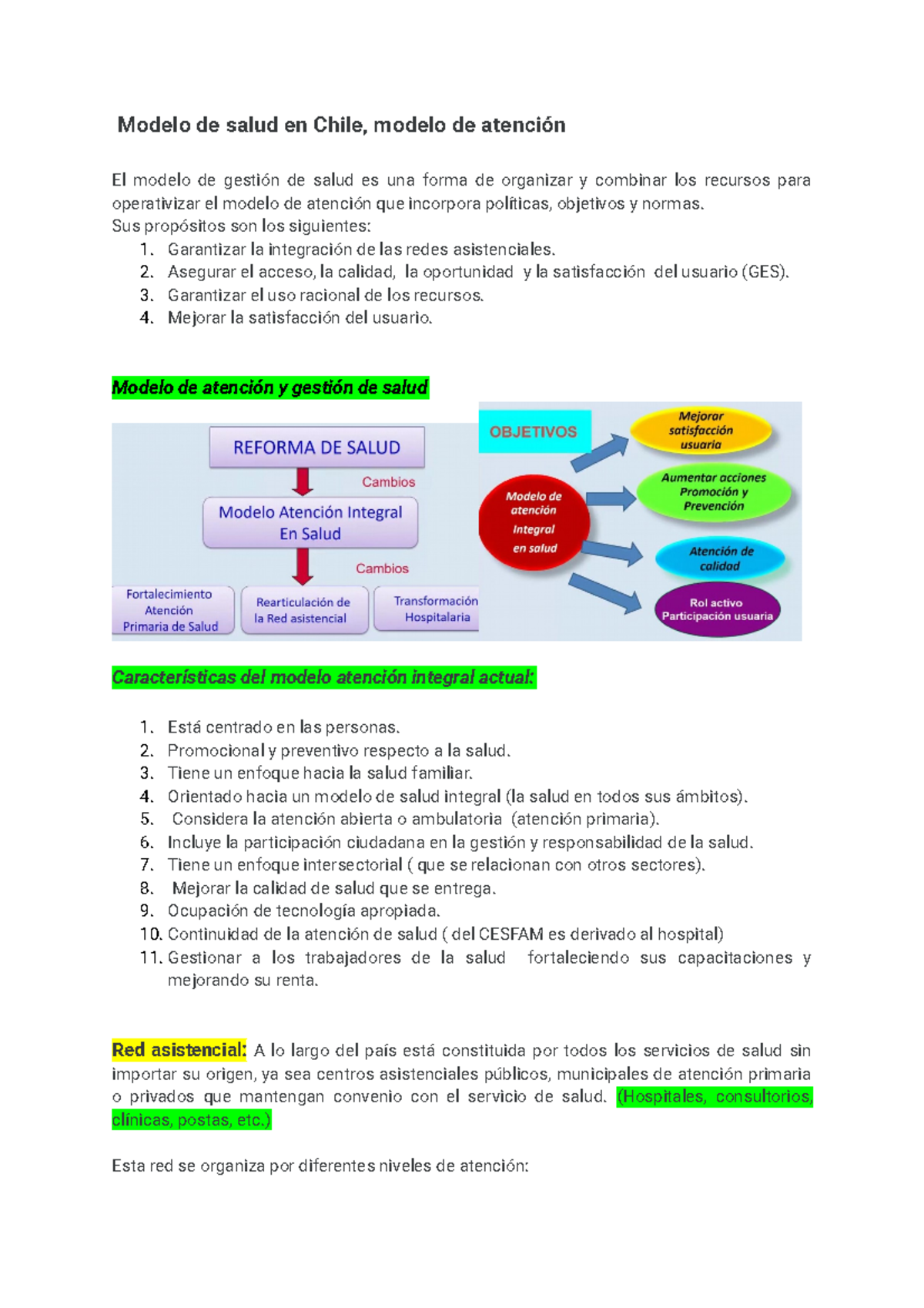 Modelo de Salud en Chile: Análisis del Modelo de Atención Integral ...