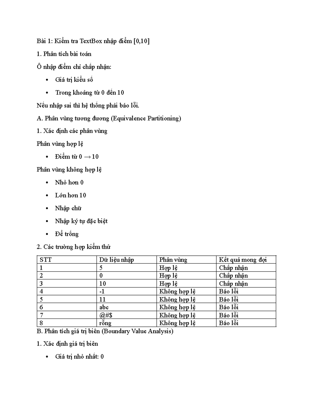 Kiểm tra TextBox Nhập Điểm và Tam Giác - 10124283 TH - Studocu