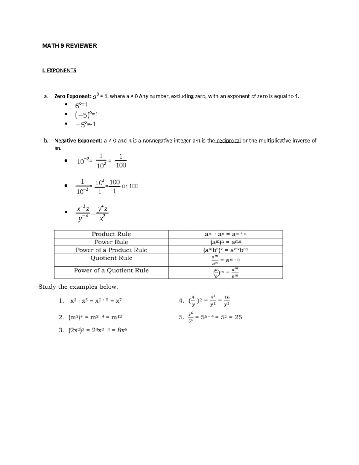 Inbound 8877146401052049151 - ####### MATH 9 REVIEWER ####### I ...