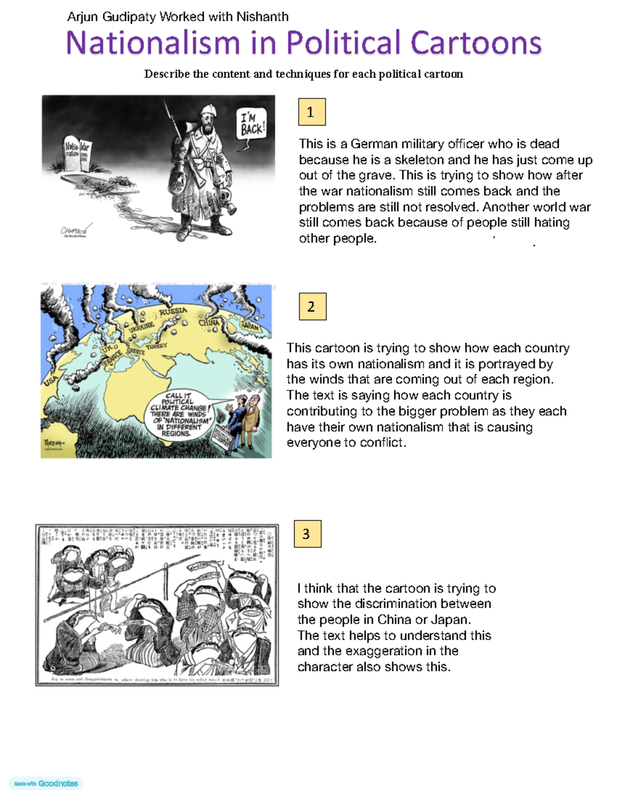 Nationalism Cartoons - Nationalism in Political Cartoons Describe the ...