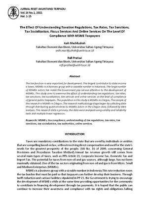 Survey questionnaire - Research Instrument adopted from the study, “The ...