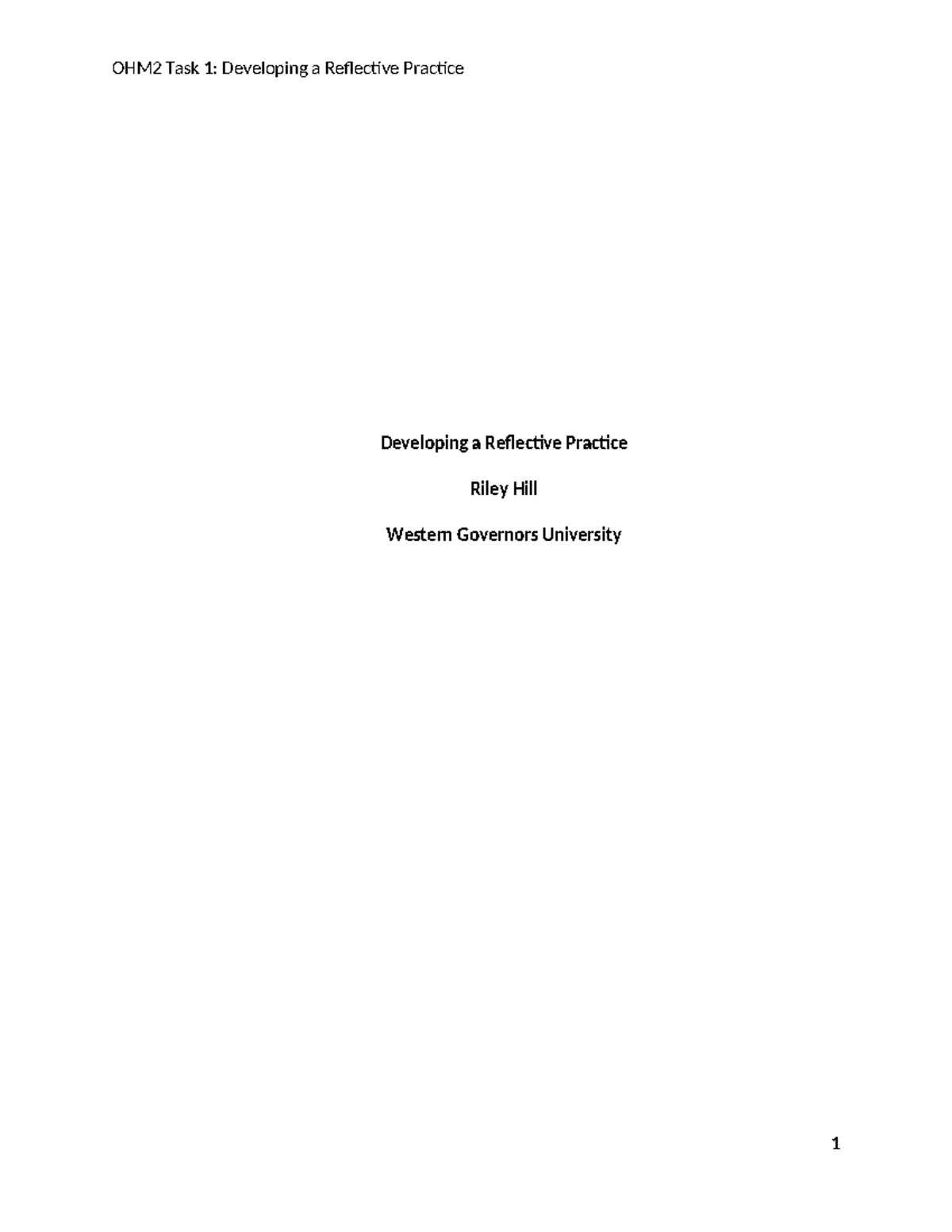 OHM2 Task 1: Reflective Practice on ELA Instruction Strategies - Studocu