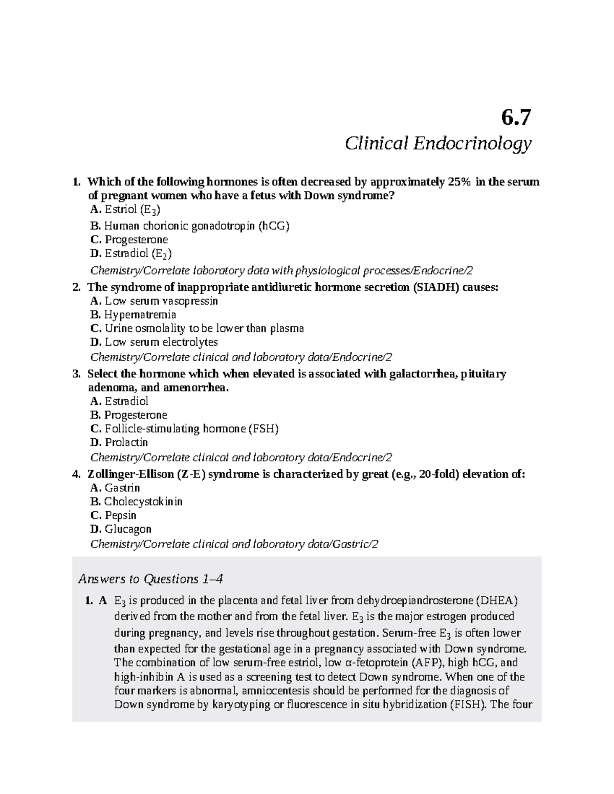 EE - Endocrinology 2 - Clinical and Laboratory Hormone Analysis - Studocu