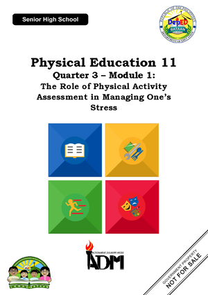 DLP-PE-12 Week 1 - Learning Plan - Daily Learning Plan Learning Area Physical Education and ...