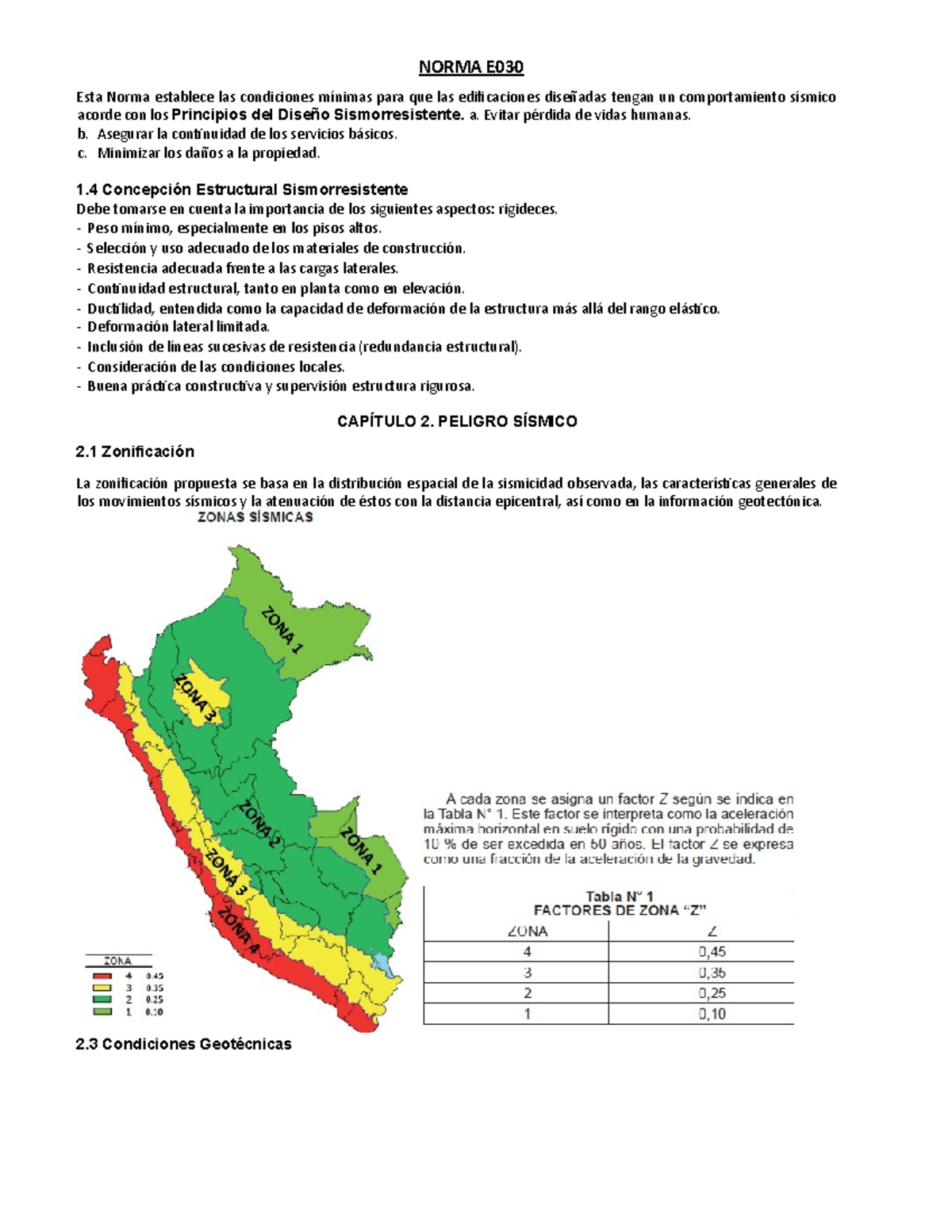 E30- Resumen - Norma E 30 - NORMA E Esta Norma establece las condiciones mínimas para que las ...
