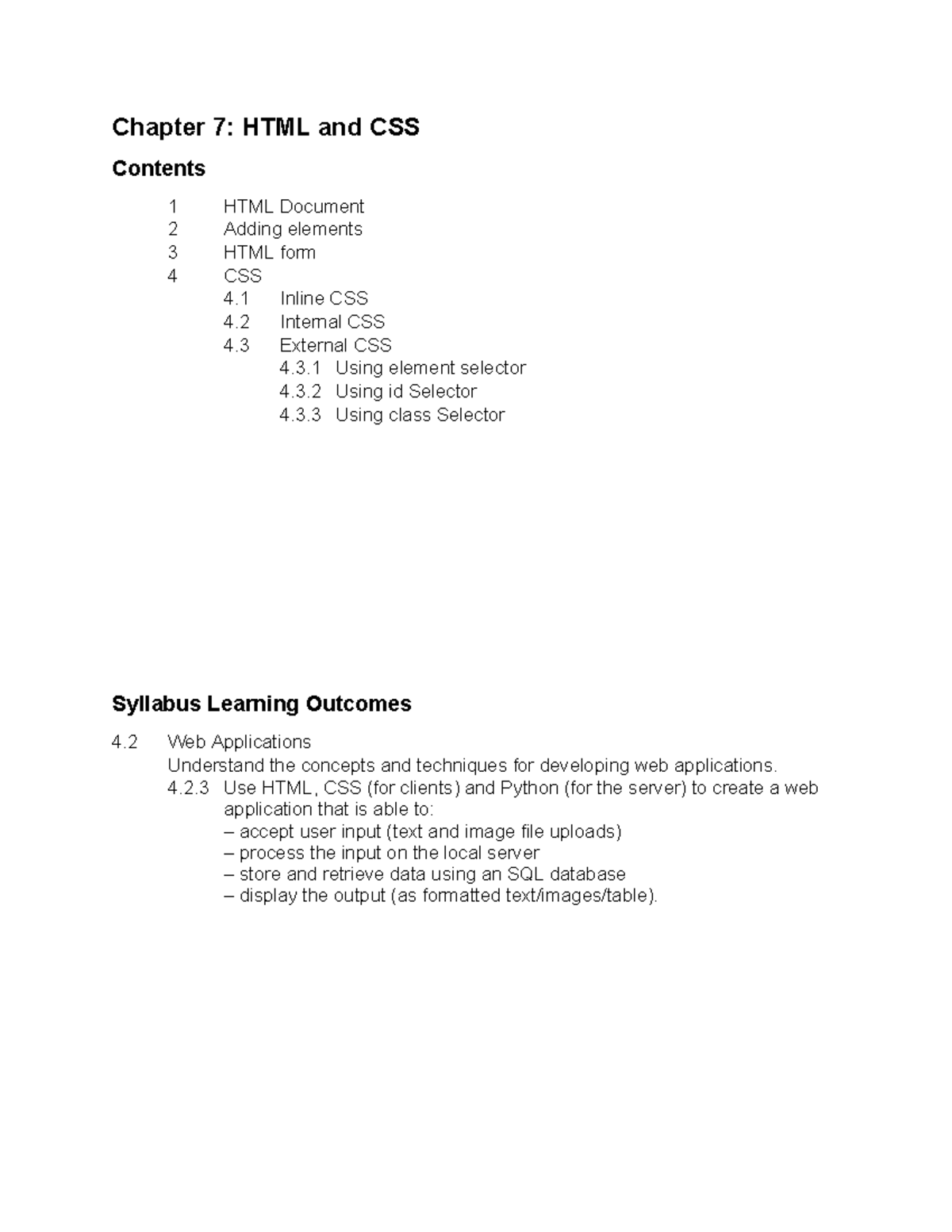 VJC Chapter 7: Understanding HTML & CSS Basics - Studocu