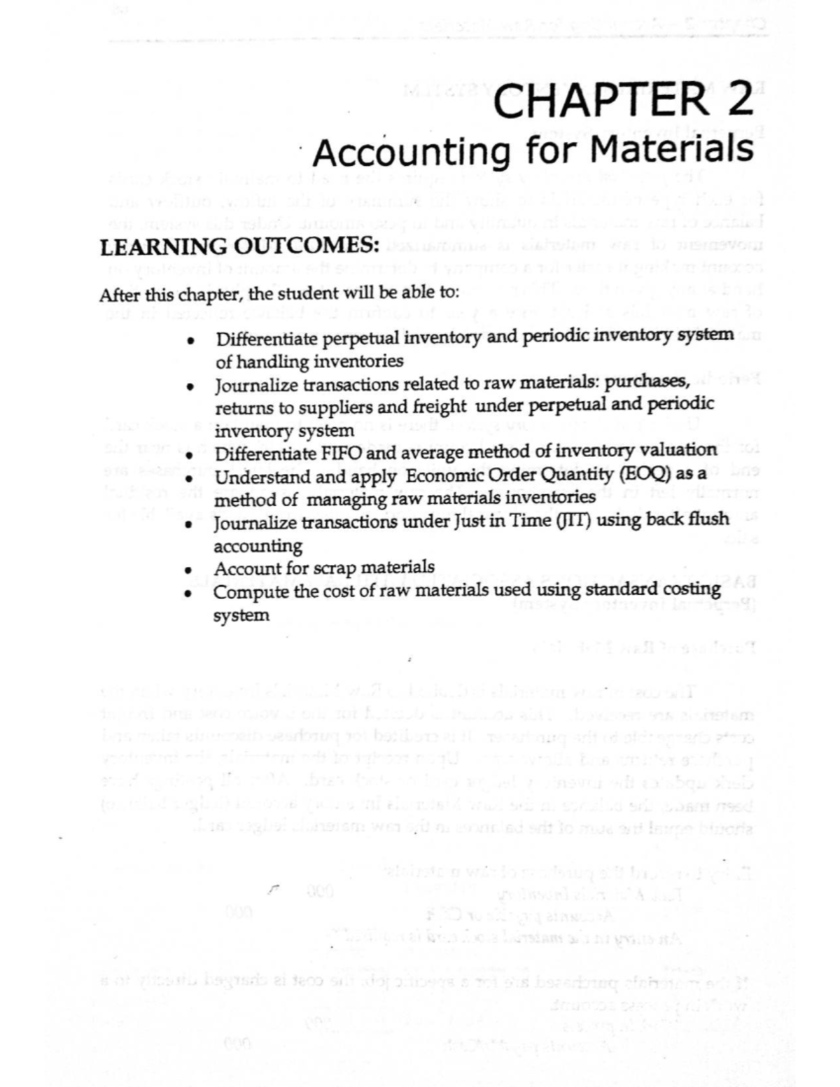 CHAPTER 2: Accounting for Raw Materials - Inventory Systems and Valuation - Studocu