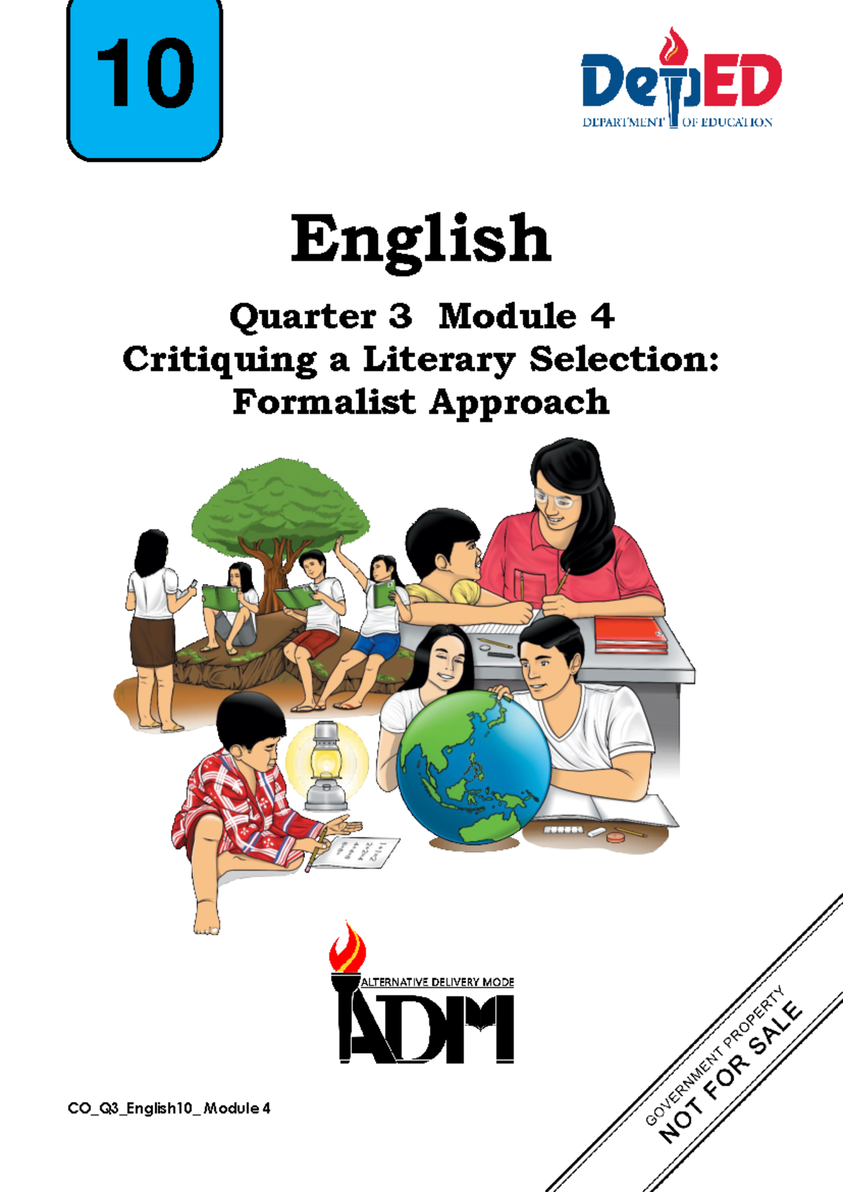 ENG10 Q3 Module 4 - English Quarter 3 Module 4 Critiquing a Literary ...