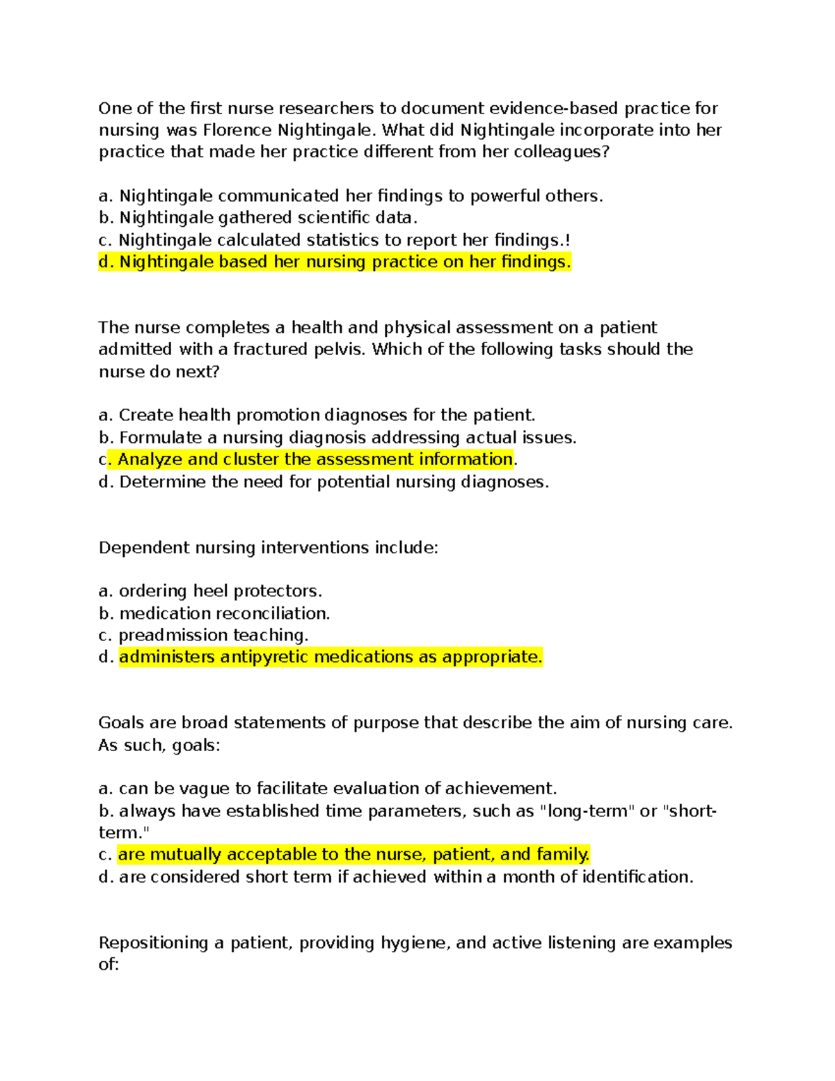 Exam 2 Study Guide - Nursing Practice Insights (Modules 3 & 4) - Studocu