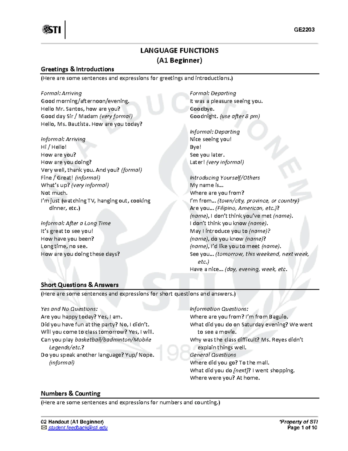 PurCom Lesson 1-1: Introduction to Purposive Communication - GEC ...