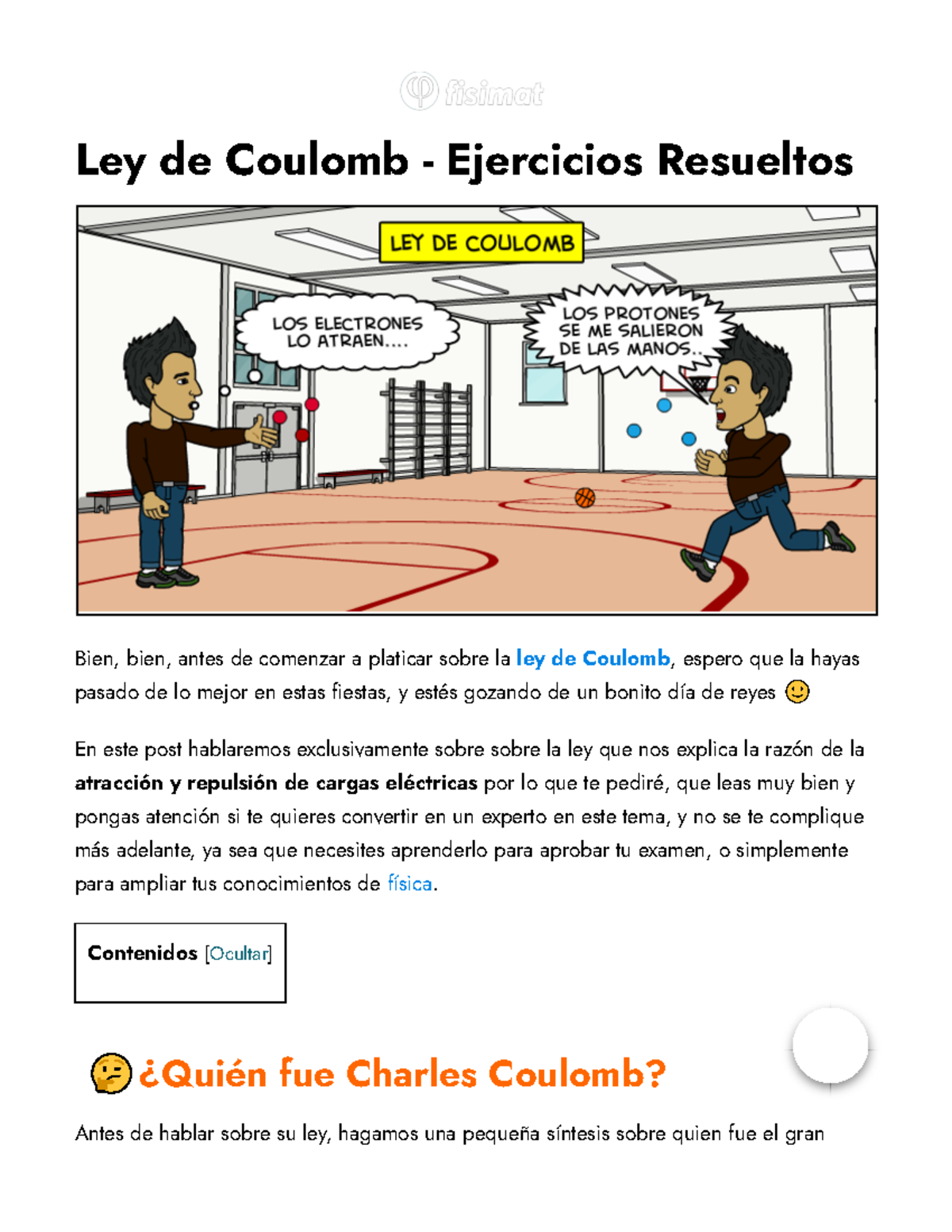 Ley de Coulomb - Ejercicios Resueltos para Aprender 【Paso a Paso】 - Studocu