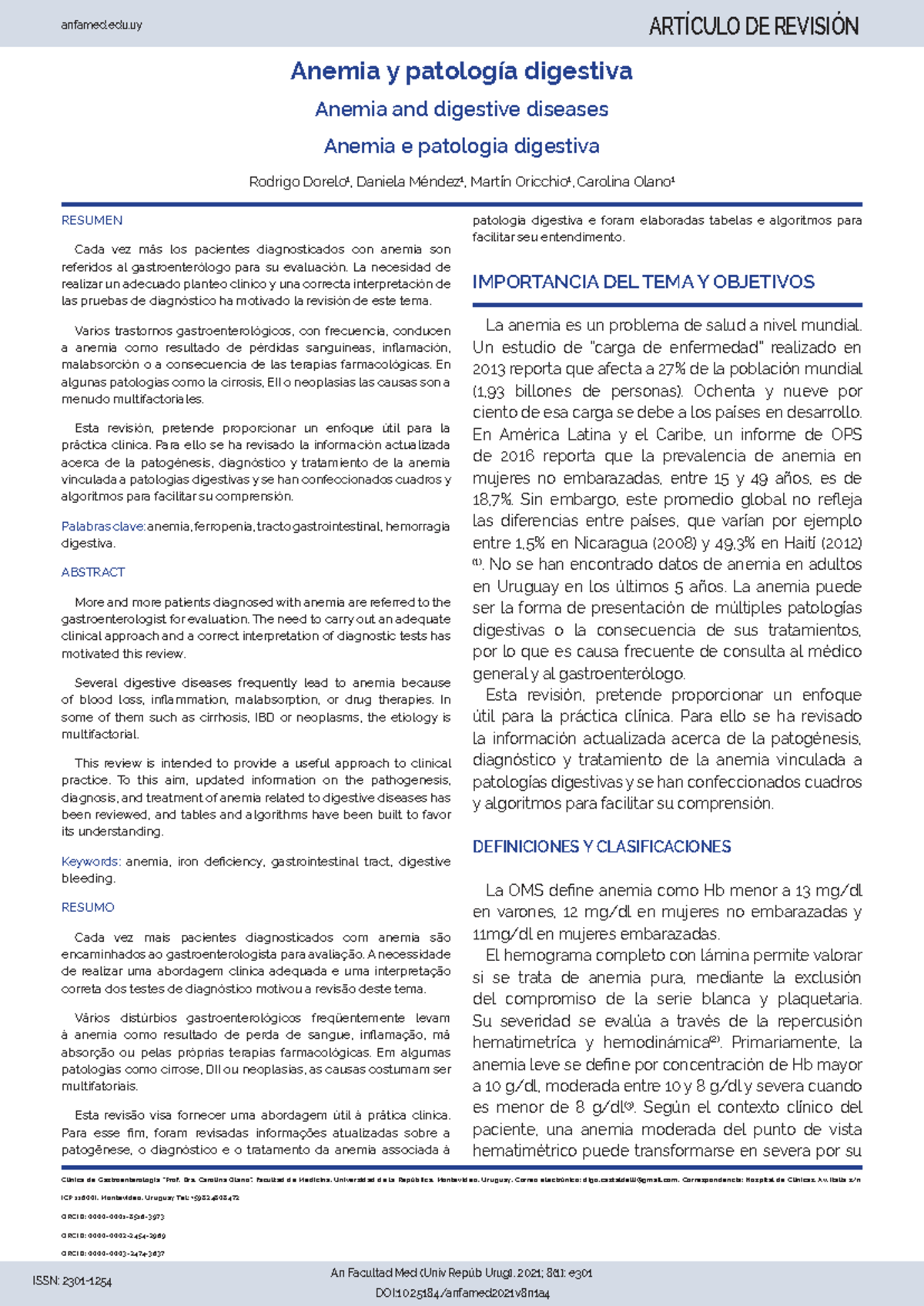 ART 101: Anemia y Patología Digestiva - Revisión Clínica y Diagnóstica ...