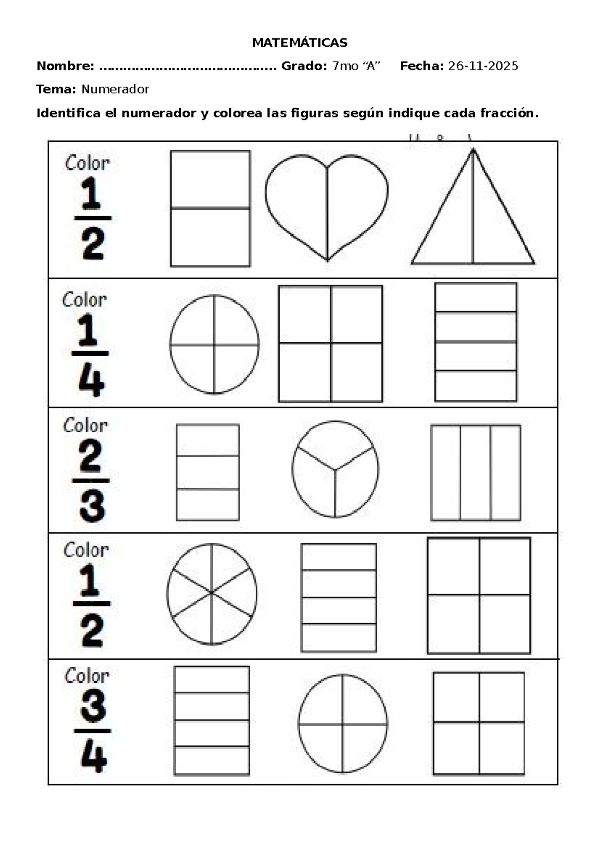 S30: Actividades de Matemáticas y Lengua para 7mo Grado - Studocu