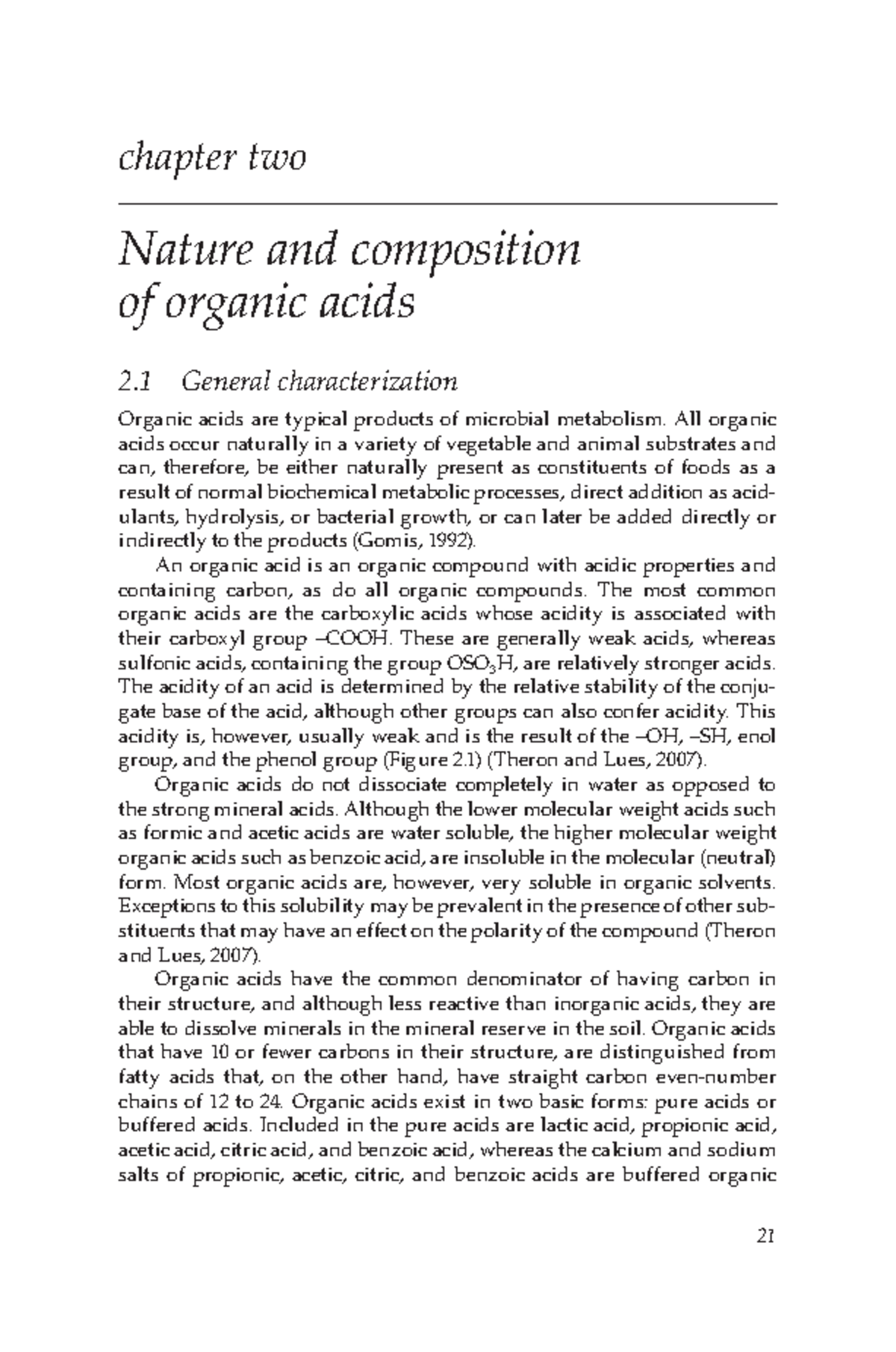 Chapter 2: Nature & Composition of Organic Acids in Microbial ...