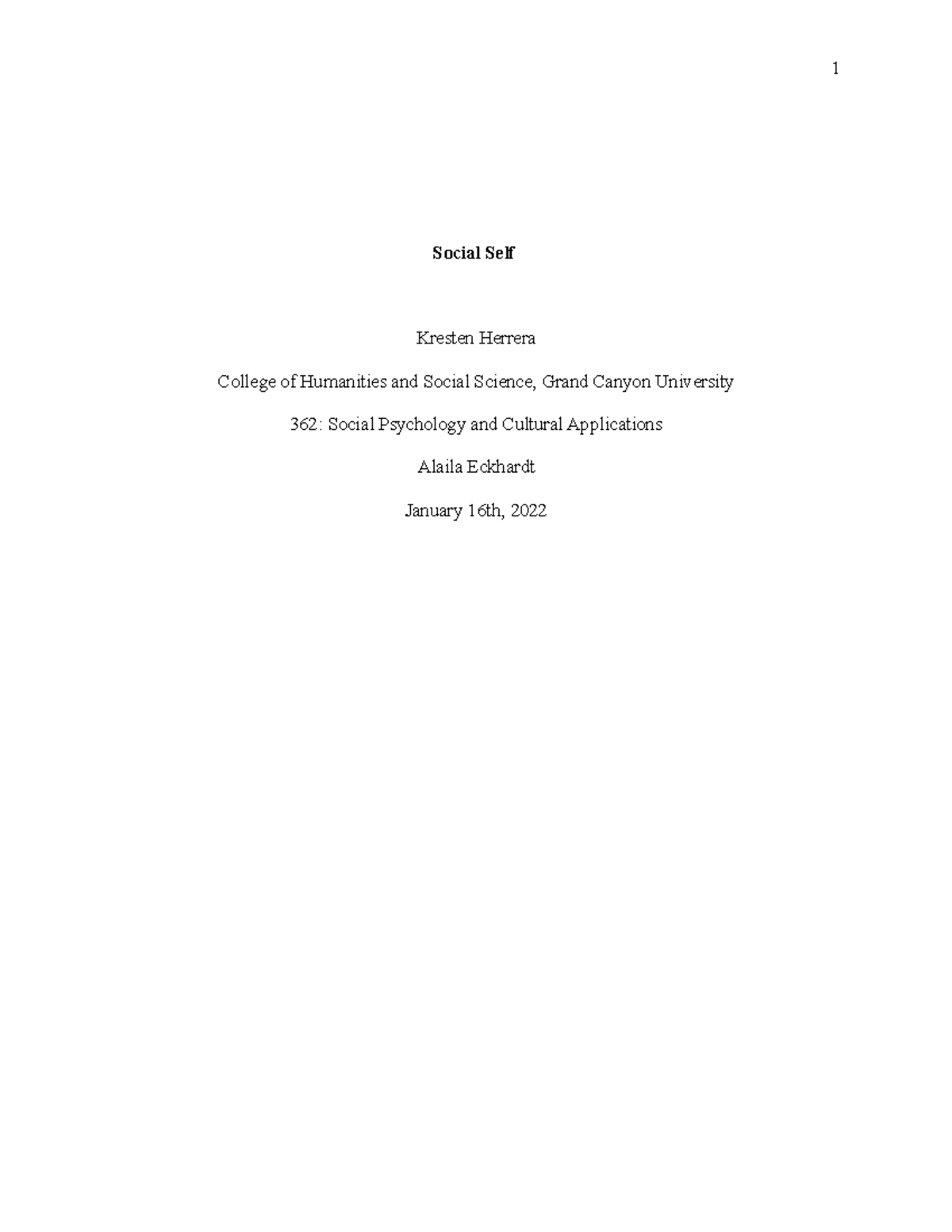 Social Self: Examining Self-Enhancement & Verification in Social Media ...