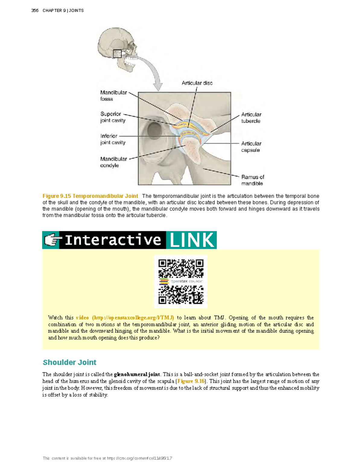Anatomy-physiology-122 - Figure 9 Temporomandibular Joint The ...