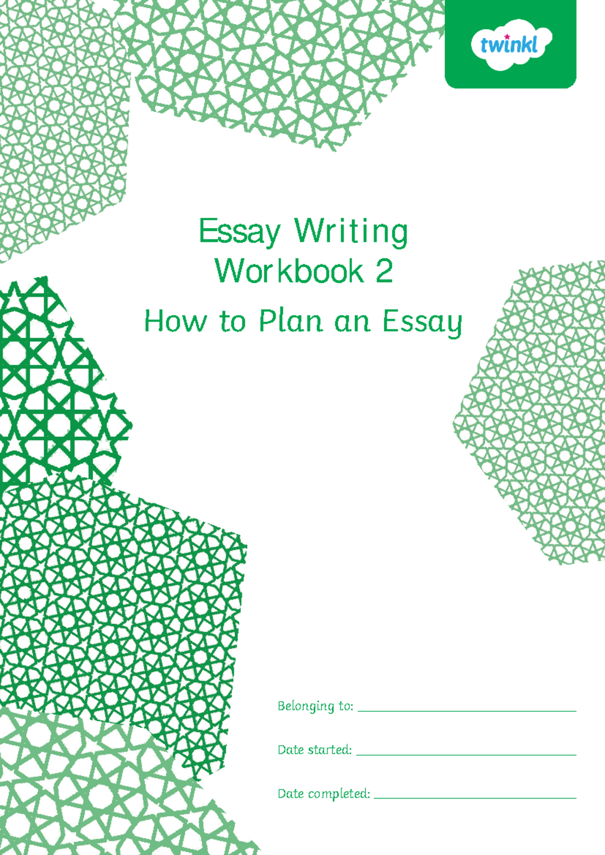Essay writing skills workbook 2 planning - Essay Writing Workbook 2 How ...