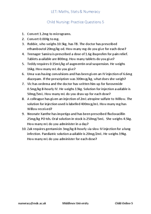 [Solved] Write a midpoint interview for a student nurse currently on ...