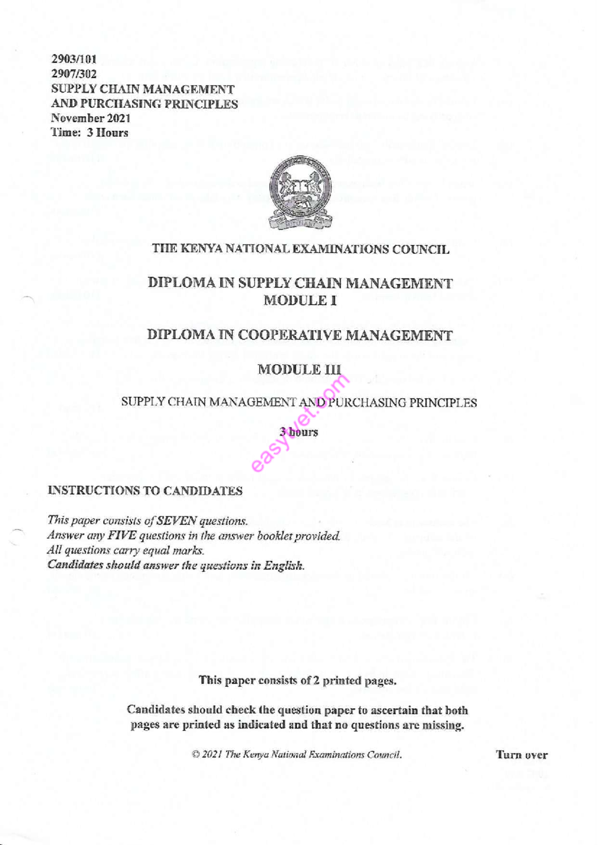 KNEC 2021 Exam Preparation Guide and Overview - Studocu