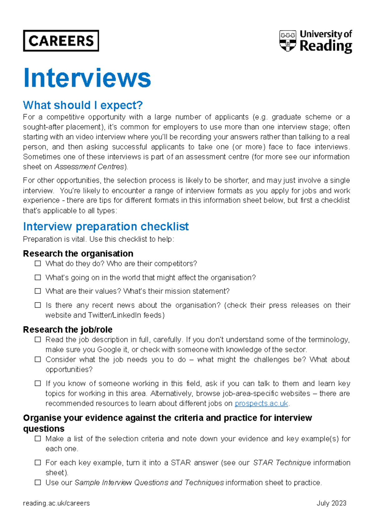 Interviews Prep: Essential Tips for Success in Job Applications - Studocu