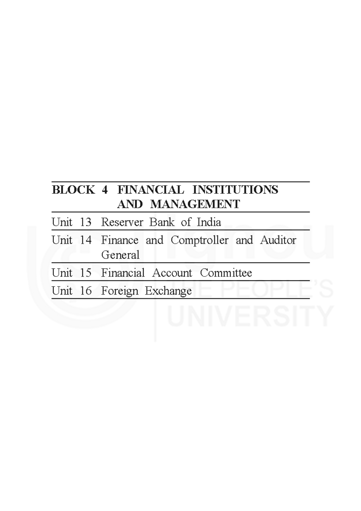 BLOCK 4 - FINANCIAL INSTITUTIONS AND MANAGEMENT: RBI and Ambedkar's ...