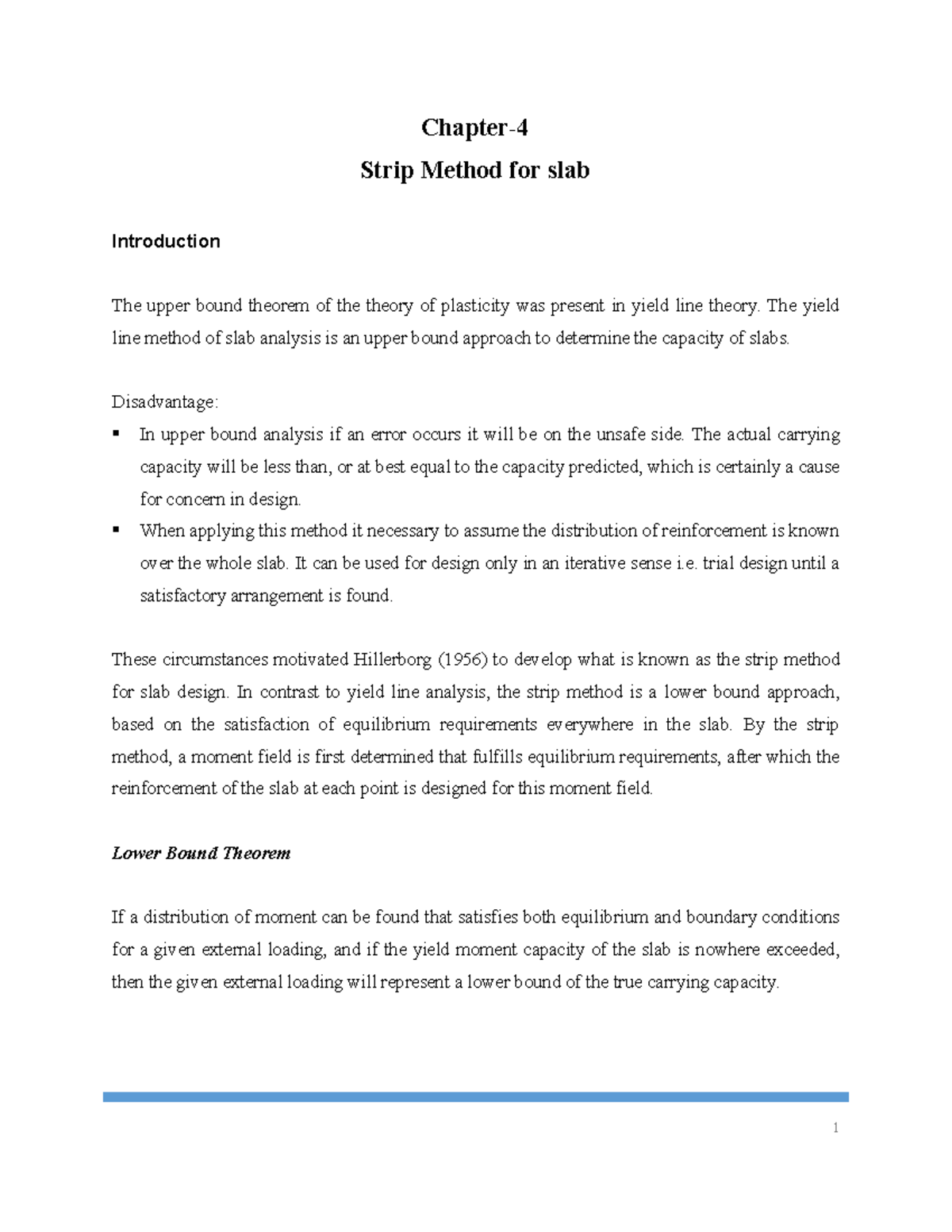 Strip Method for Slab Design: Structural Analysis Insights - Studocu