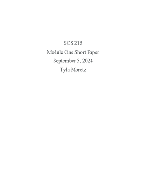 SCS 215 module 1 Assignment - Mariah Pena 07/13/ To me social sciences ...