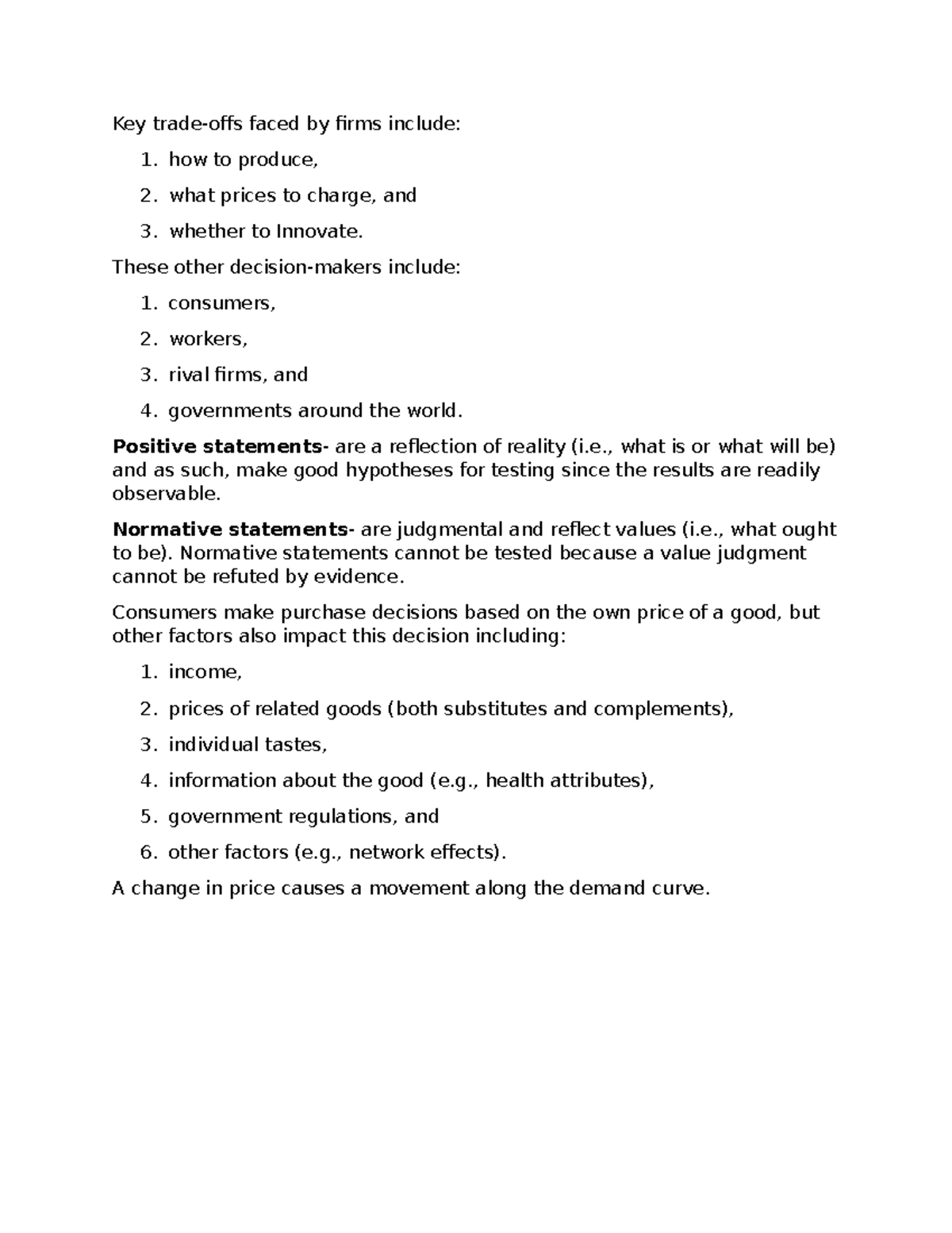 Economic Principles: Demand, Supply, and Market Structures (Lesson 1 ...
