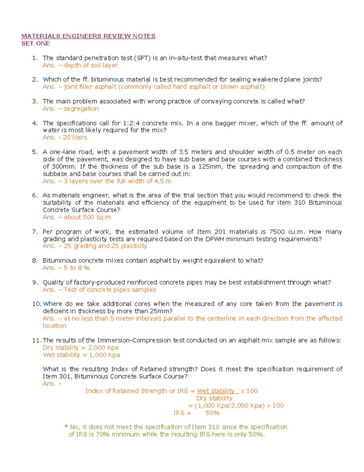 2. 130 Questions in Materials Engineer Exam (Chua) - MATERIALS ...