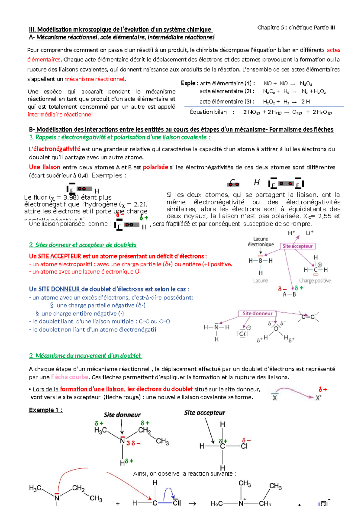 Chapitre 5 : Cinétique - Modélisation Microscopique des Systèmes ...