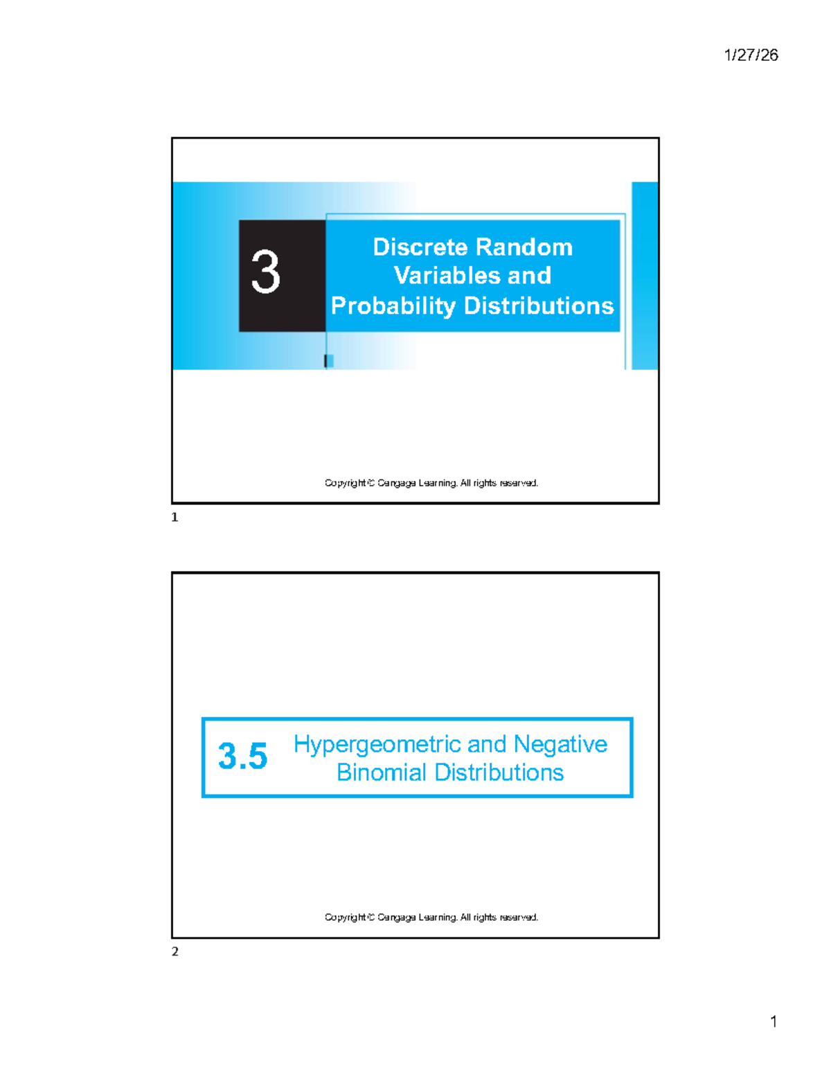 Dev Stat 9e: Discrete Random Variables & Probability Dist. Notes - Studocu