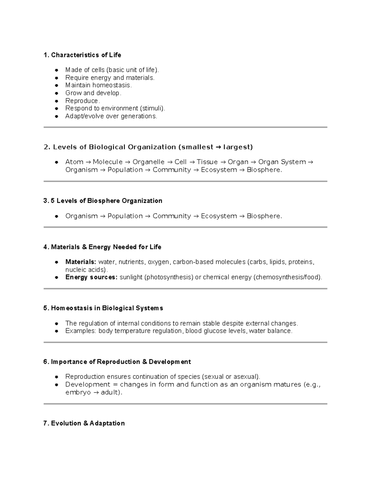 Biological Concepts: Characteristics, Classification, & Evolution ...