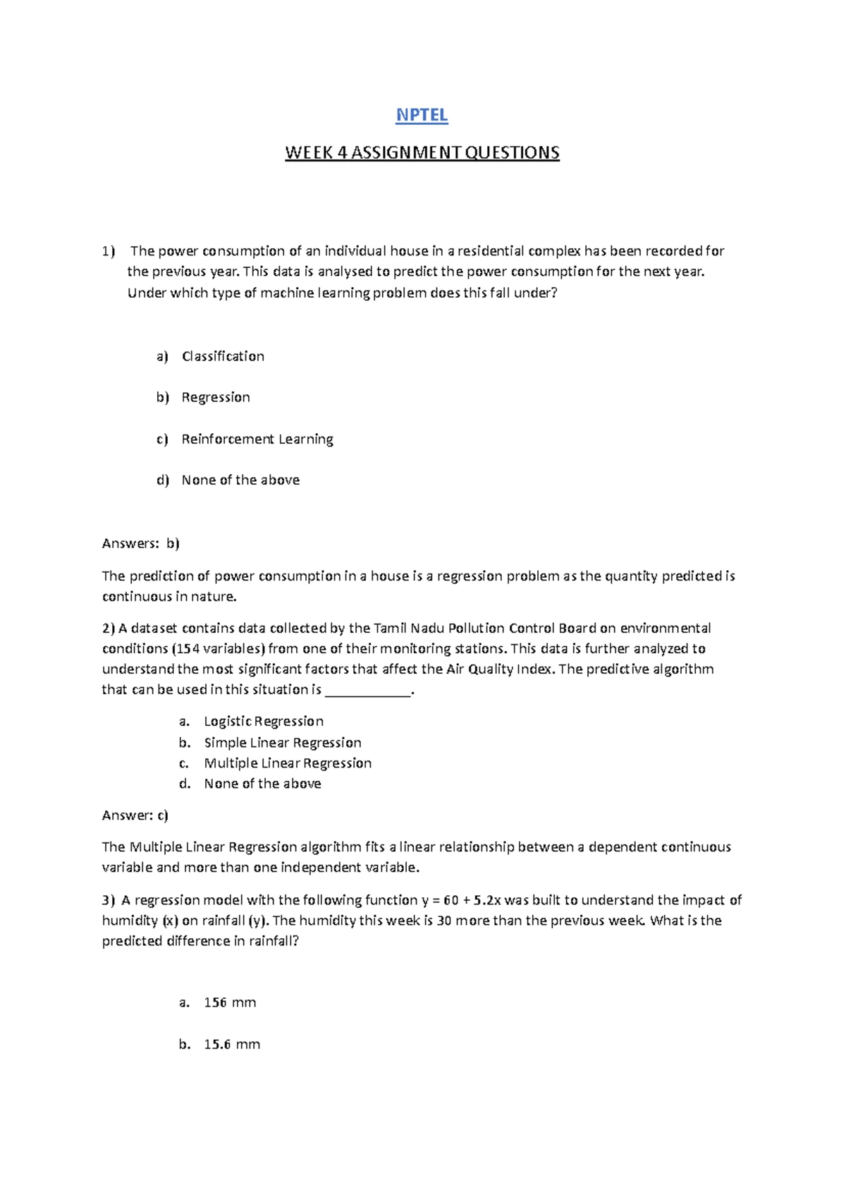 Assignment 1 Solutions - NPTEL PYTHON FOR DATA SCIENCE – JULY 2022 ...