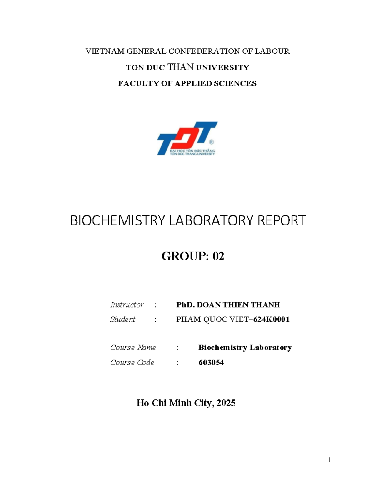 Biochemistry Lab Report: Amylase Activity (Course Code: 603054) - Studocu