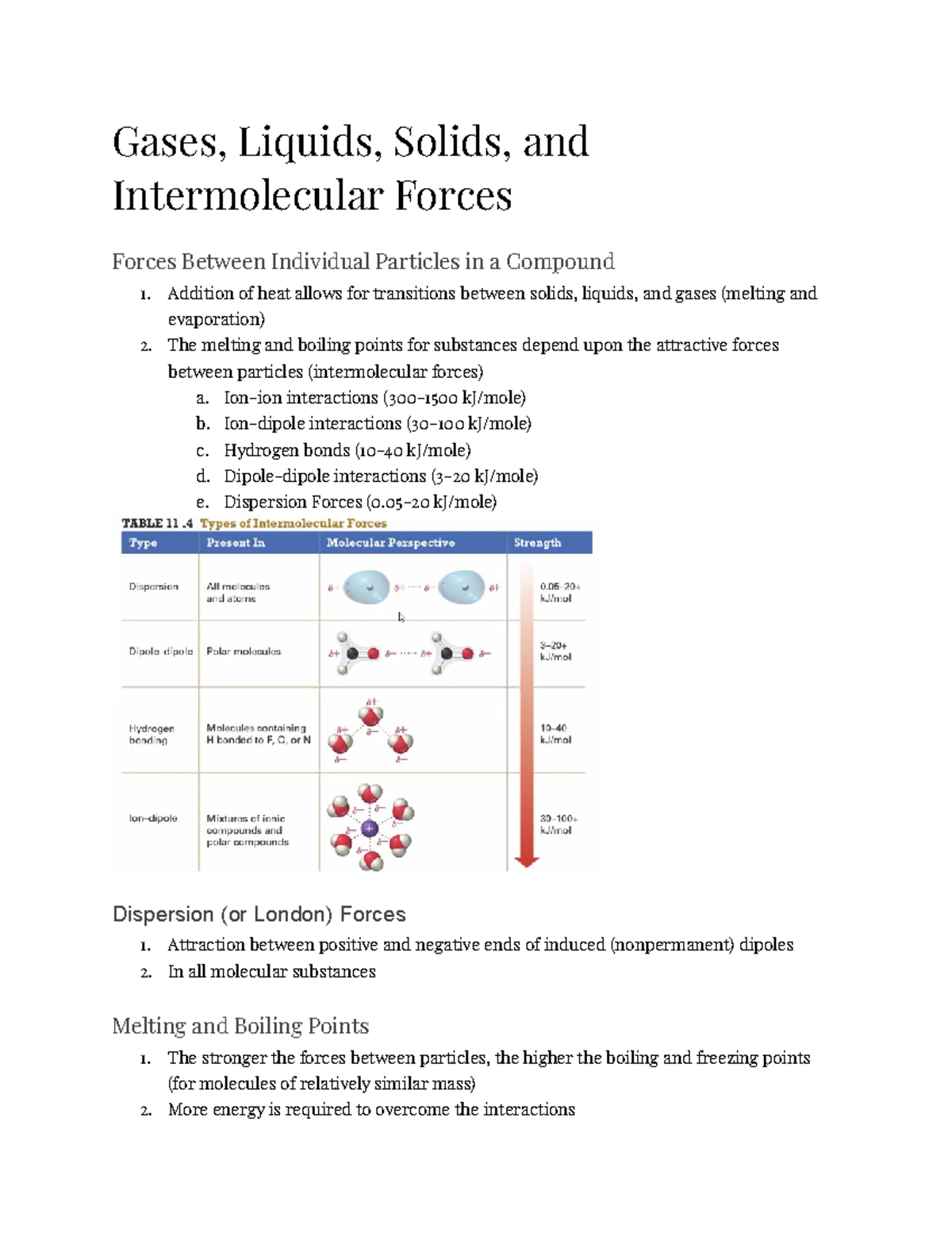 Gases, Liquids, Solids, and Intermolecular Forces - Gases, Liquids ...