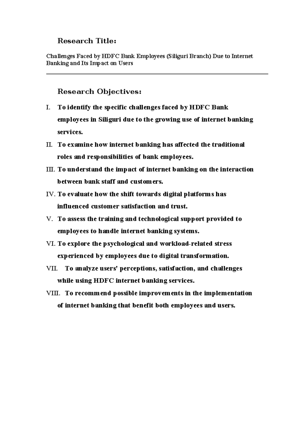 Challenges Faced by HDFC Bank Employees in Internet Banking: A Study ...