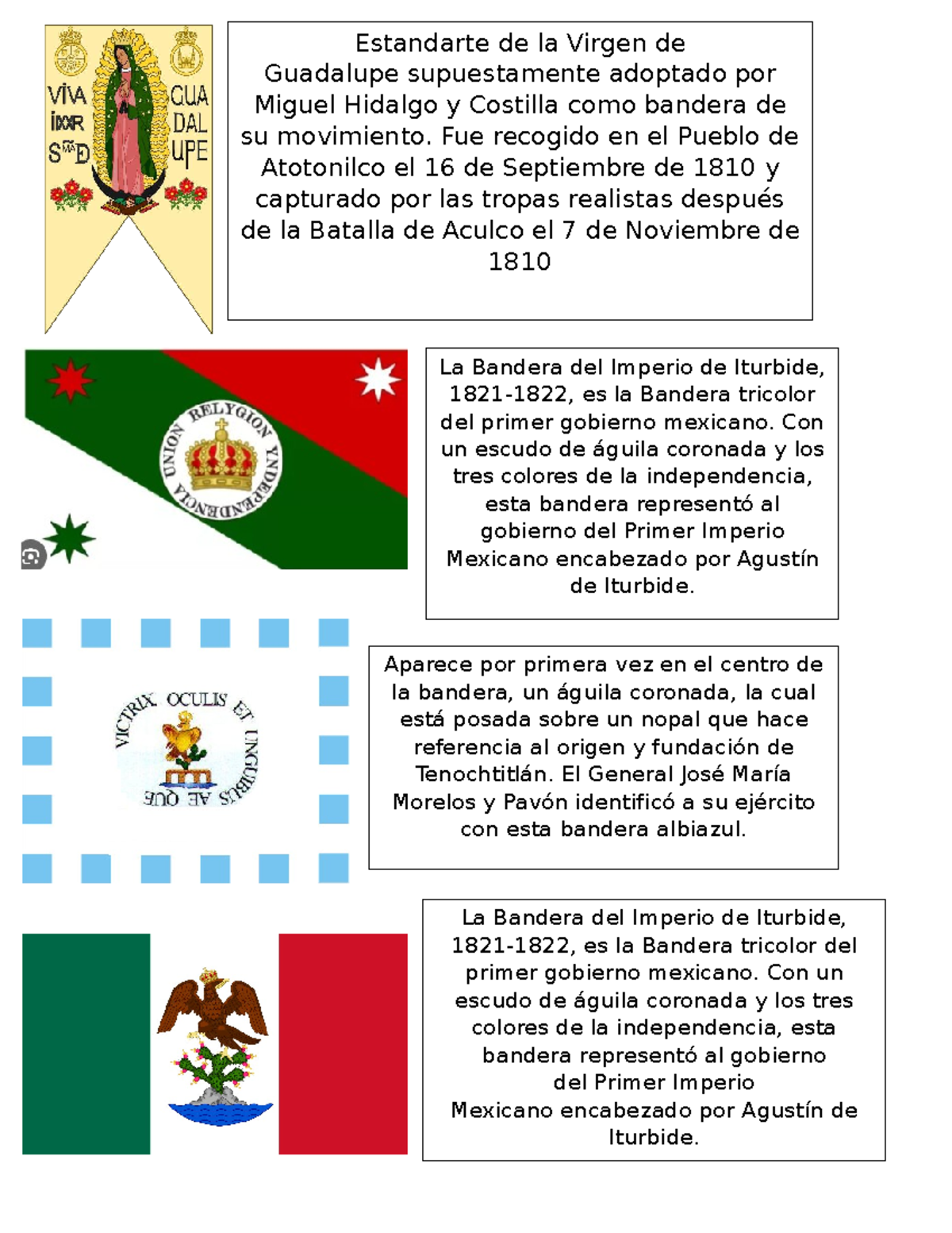 Historia de la Bandera de México: Estandarte y Significado - Studocu