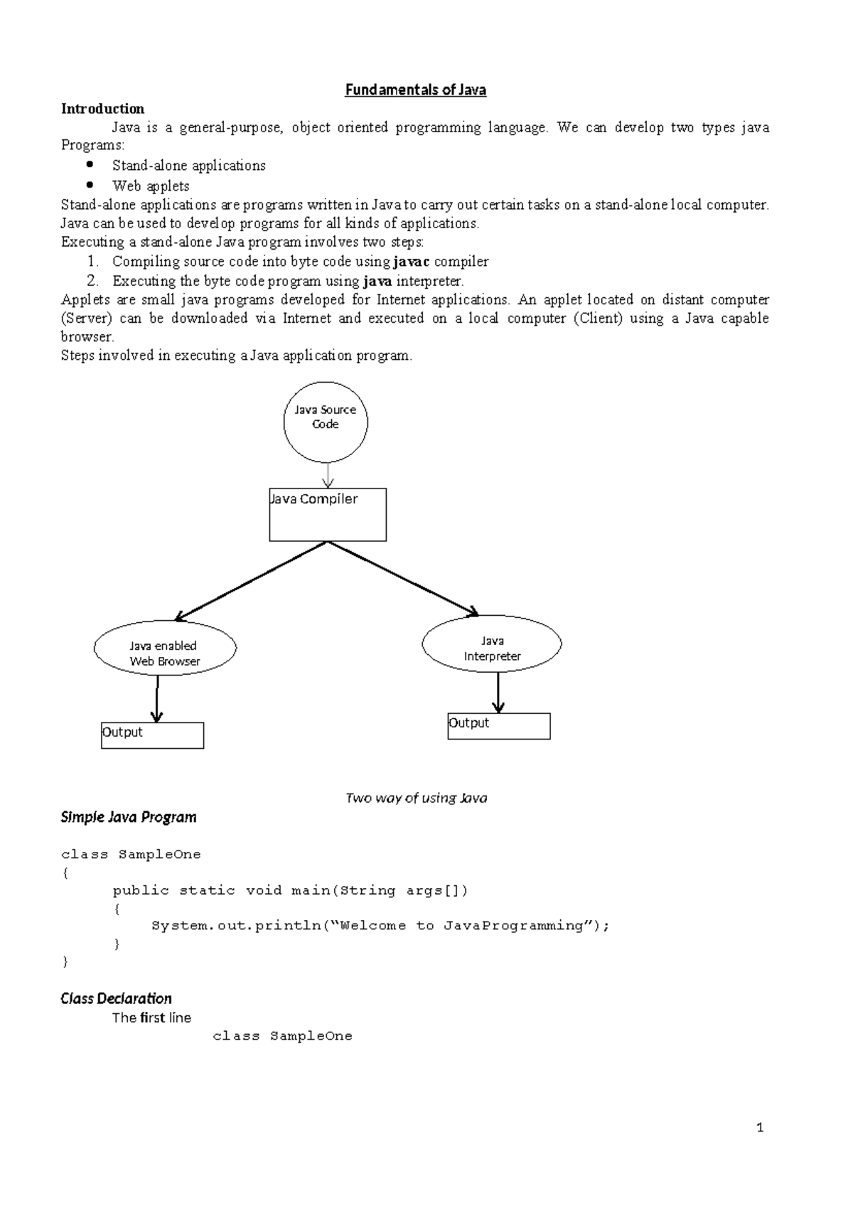 Java-material - java - Java Source Code Java Compiler Java enabled Web ...
