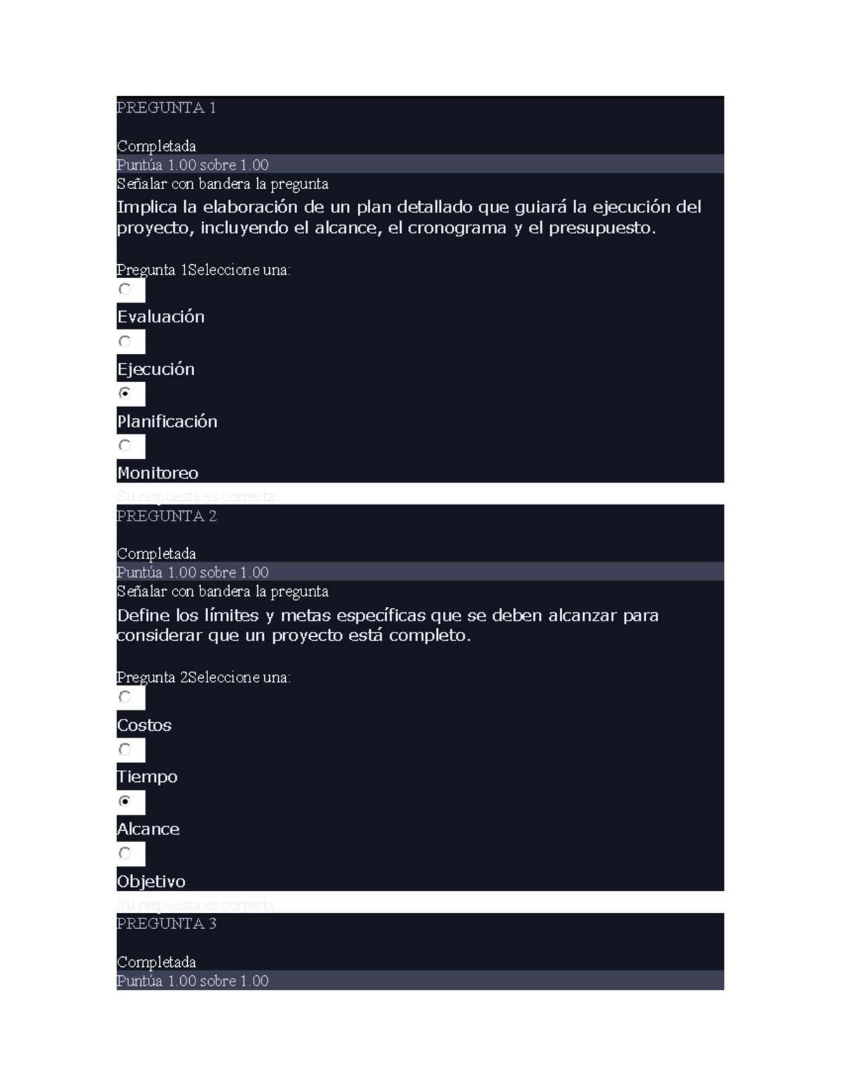 Administración de Proyectos: Evaluaciones y Respuestas Clave - Studocu
