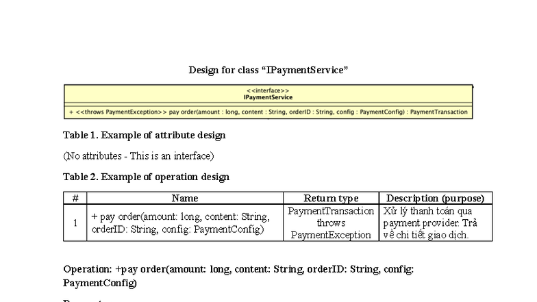 Class Design for PayPal Subsystem (CS101 - Project) - Studocu