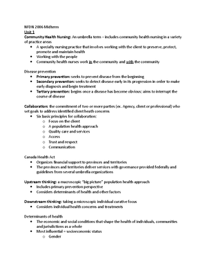 [Solved] Explain the following concepts Community health nursing ...