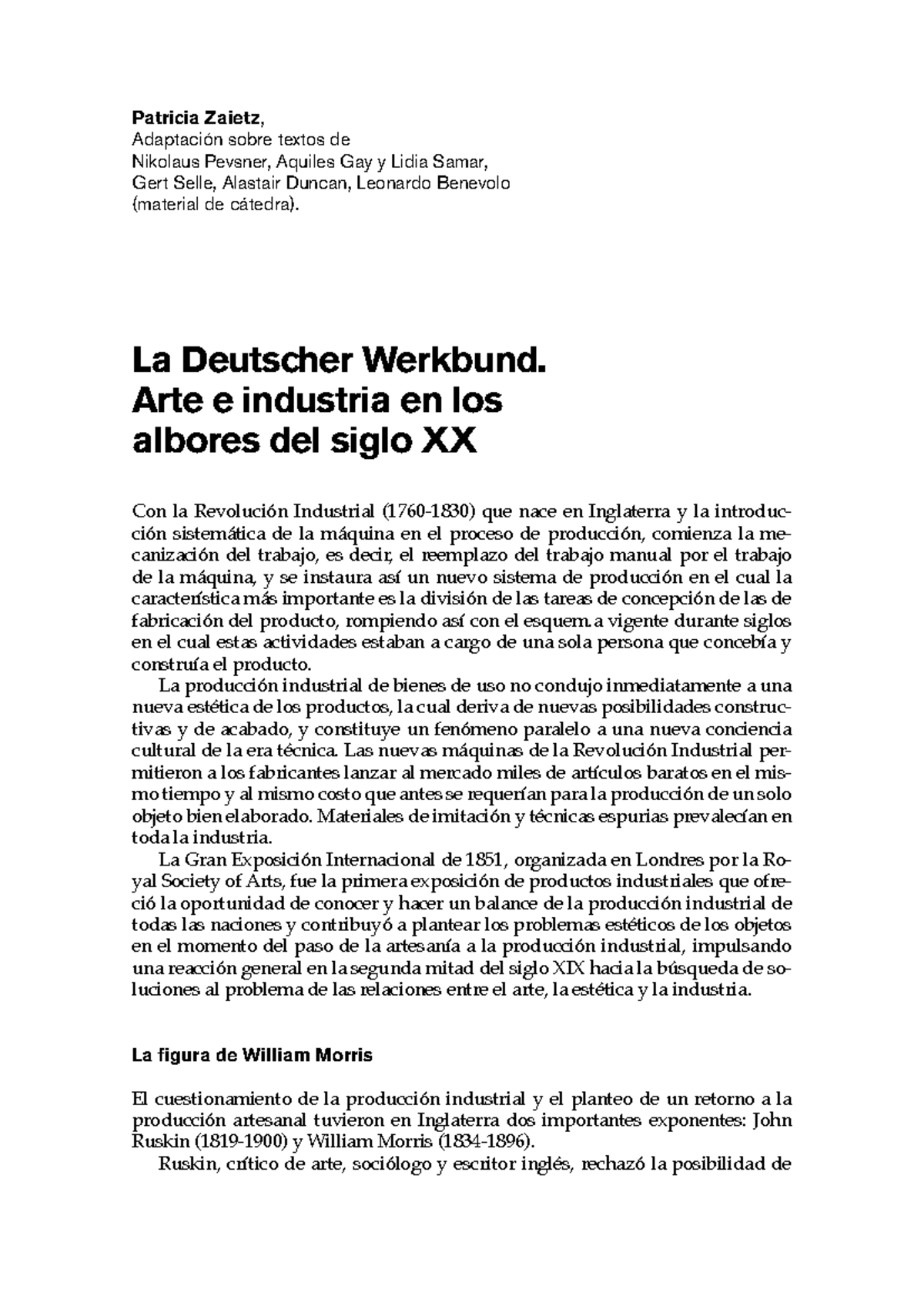 La Deutscher Werkbund: Arte e Industria en el Siglo XX - Patricia ...