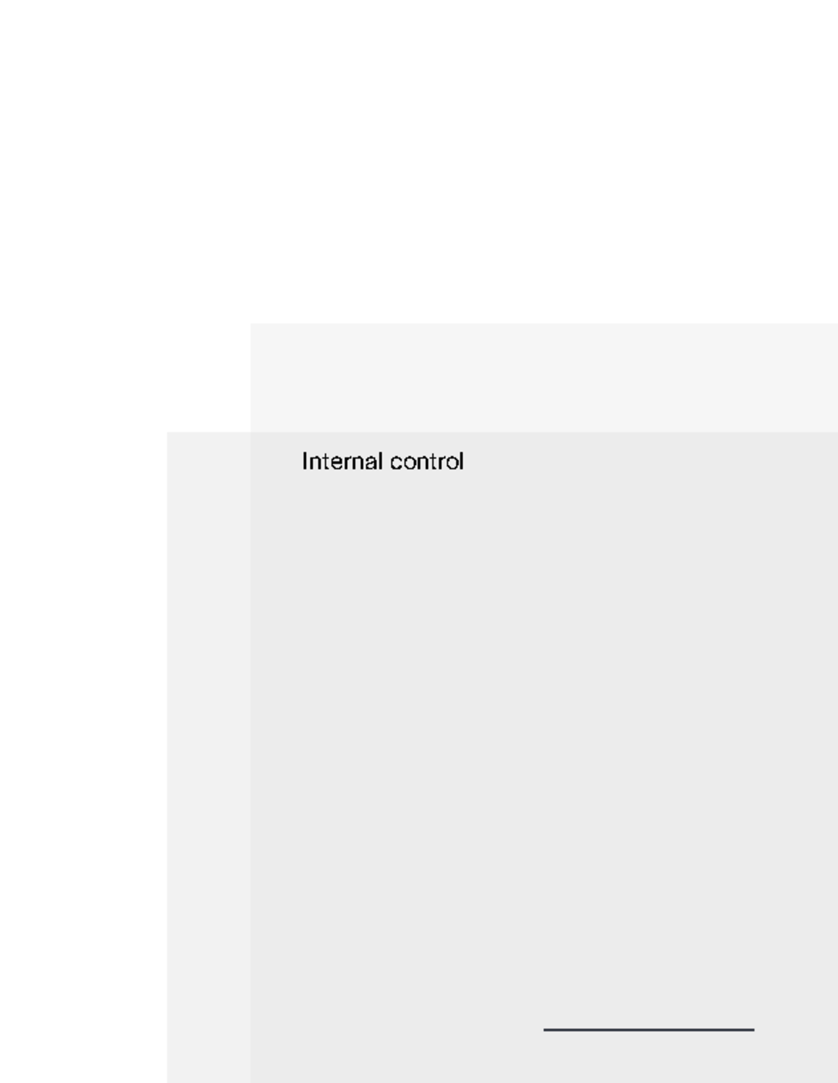 Internal Control Procedures and Risk Assessment (Course Code: ACIES ...