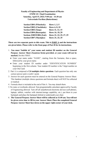 Physics 30 Comprehensive Formula Sheet for Students - Studocu