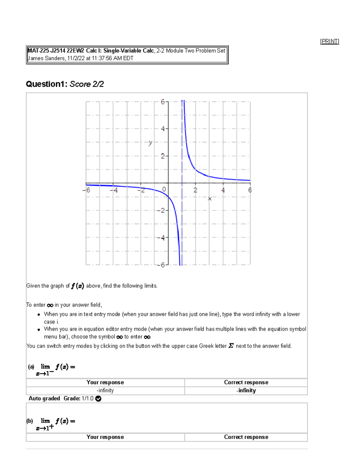 MAT-225-J2514 22EW2 Calculus I: Module Two Problem Set Solutions - Studocu