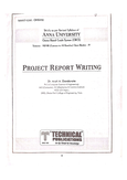 project report writing - OHS352 - Studocu